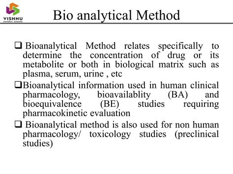 Usfda Bio Analytical Method Development And Validation Pptx