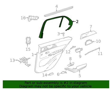 167 737 06 00 9051 Door Window Molding 2021 2023 Mercedes Benz