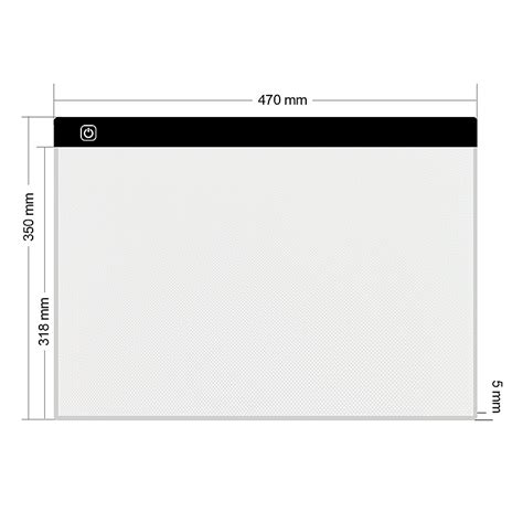 Світловий планшет формат А3 Led Light Pad для малювання та копіювання потужність 7 W Art Market