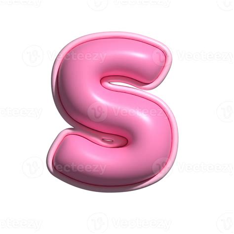 Pink Alphabet Letter S