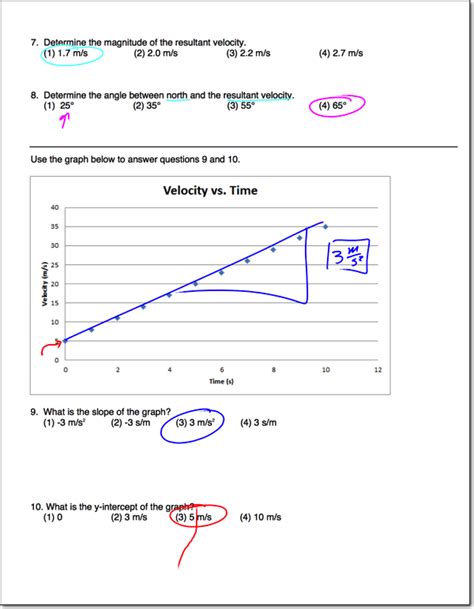Graph Matching Lab Vernier Regents Physics