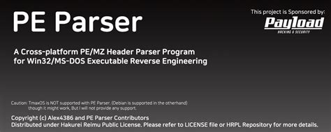 Github Alex Pe Parser Pe Mz Header Parser A Crossplatform Windows Pe Ms Dos Mz Header