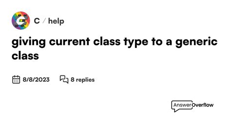Giving Current Class Type To A Generic Class C