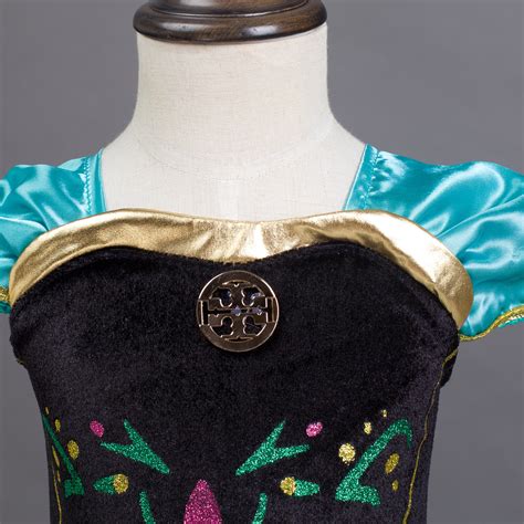 冰雪奇缘安娜公主裙 Frozen童装anan连衣裙 安娜公主礼服裙演出裙 阿里巴巴