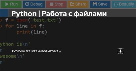 Python Работа с файлами Python And ЕГЭ ОГЭ Информатика🔺 Дзен