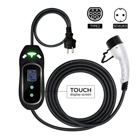 50hz60hz Portable Ev Charger Evse Box Type 1 Type 2 Mode 2