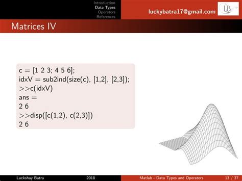 Matlab Data Types And Operators Pdf Programming Languages Computing