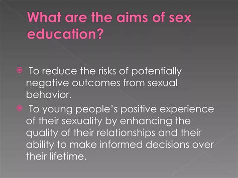 sex education ppt