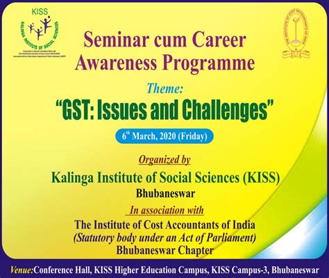 Gst Issues And Challenges Kiss Deemed To Be University