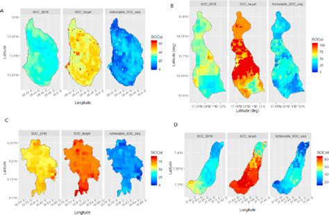 Spatial Distribution Of Soc Stocks Mg Ha 1 In 2018 After Slmp