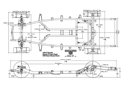 49 54 Chevy Passenger Car Chassis Diagram The Hamb