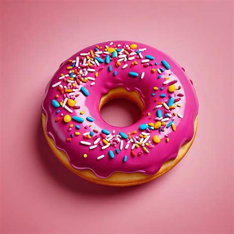 Delicious Creamy Donut Premium Ai Generated Image