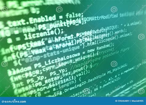 Programming Coding Source Code Screen Stock Illustration