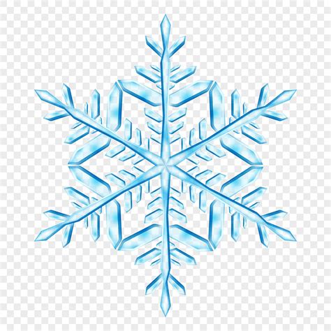 Copo De Nieve De Navidad Translúcido Complejo Grande En Colores Azul
