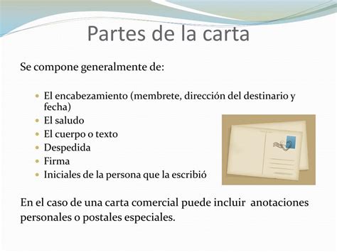 Ppt Las Partes De La Carta Y Sus Formatos Powerpoint Presentation