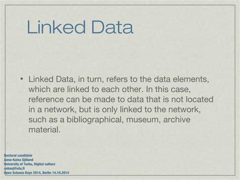 Linked Open Data And Immersive Education Ppt