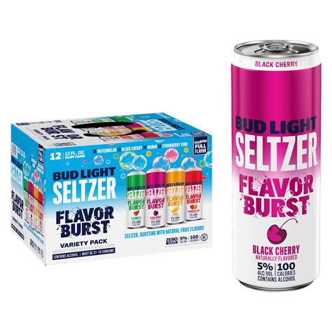Bud Light Hard Seltzer Flavor Burst Variety Pack 12pk 12oz Slim Cans 5