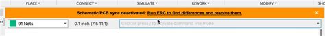 “原理图pcb 同步已停用： 运行 Erc”在 2024 年 11 月之后的现有原理图pcb 中 Fusion Update