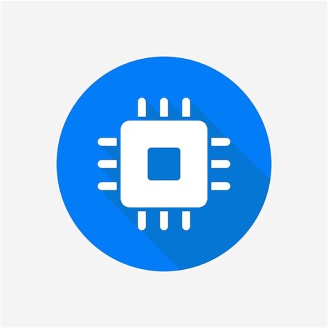 Premium Vector Cpu Flat Vector Icon Computer Chip Icon Ai Concept