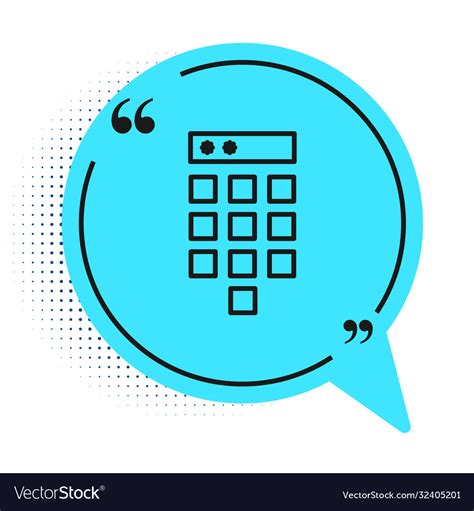 Black Line Password Protection And Safety Access Vector Image