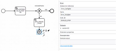 camunda 8 pass parameters from subprocess with error end event