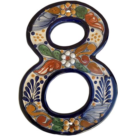 Mexican Ceramic House Numbers