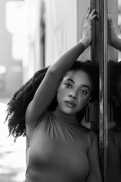 Free Photo Beautiful Woman Posing Front View