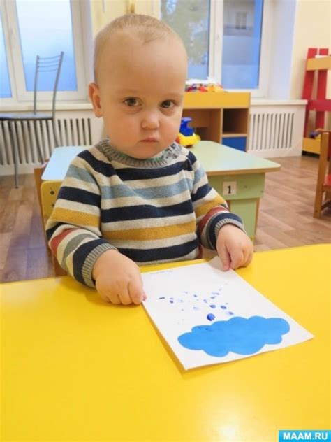Рисование пальчиками «Дождик для детей раннего возраста 1 фото Воспитателям детских садов