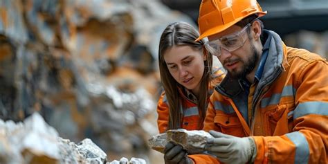 Geologists Analyze Rock Samples To Study Mining Sites Geological