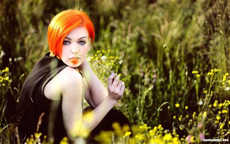 Обои девушек с рыжими волосами Mandarinka Org