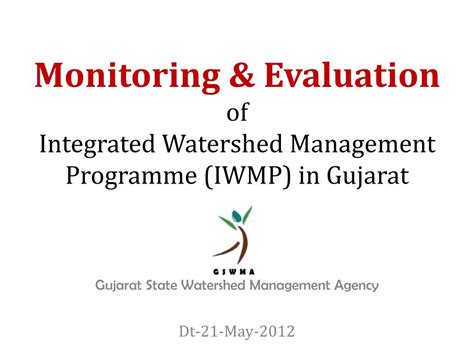 Ppt Monitoring And Evaluation Of Integrated Watershed Management