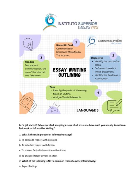 Essay Writing And Outlining Pdf Essays Paragraph