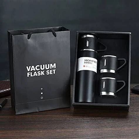 Steel Vacuum Flask Stainless Steel 500 Ml Capacity Sleek Black