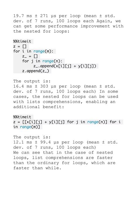 Python Faster For Loop Pdf