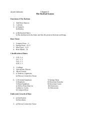 The Skeletal System Functions Bone Tissue And Classification Course Hero