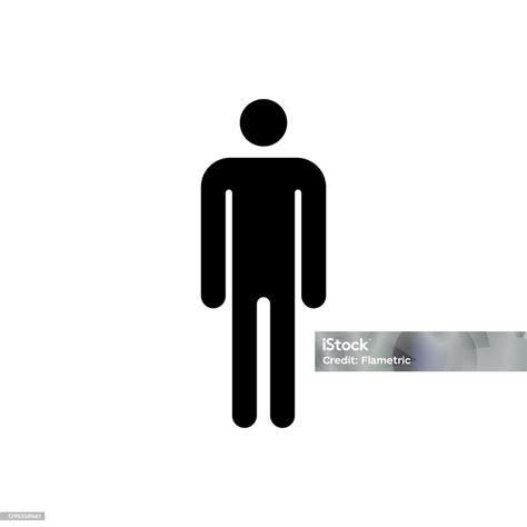남자 아이콘입니다 화장실에 대한 남성 기호 욕실을위한 소년 Wc 그림 벡터 화장실 기호 가정의 방에 대한 스톡 벡터 아트 및