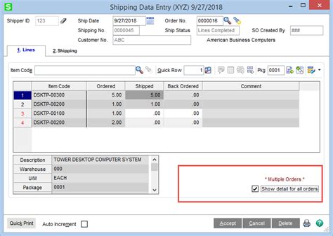 Create A Single Invoice For Multiple Sales Orders In Sage 100