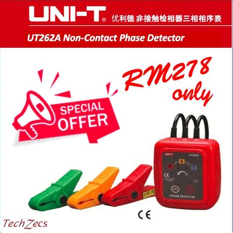 UNI T UT A Non Contact Phase Detector 优利德非接触检相器三相相序表 Shopee Malaysia