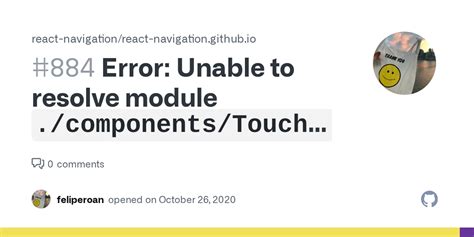 Error Unable To Resolve Module `componentstouchableripple` From