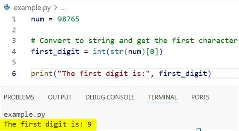 Get The First Digit Of A Number In Python