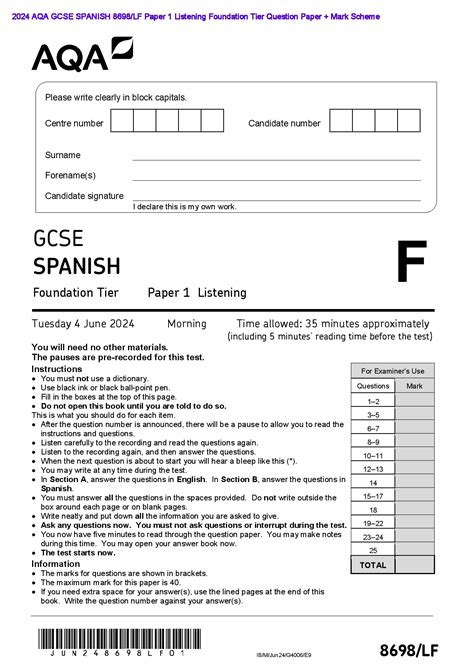 2023 Aqa Gcse Combined Science Trilogy 8464 P 1h Physics Paper 1h Question Paper And Mark Scheme