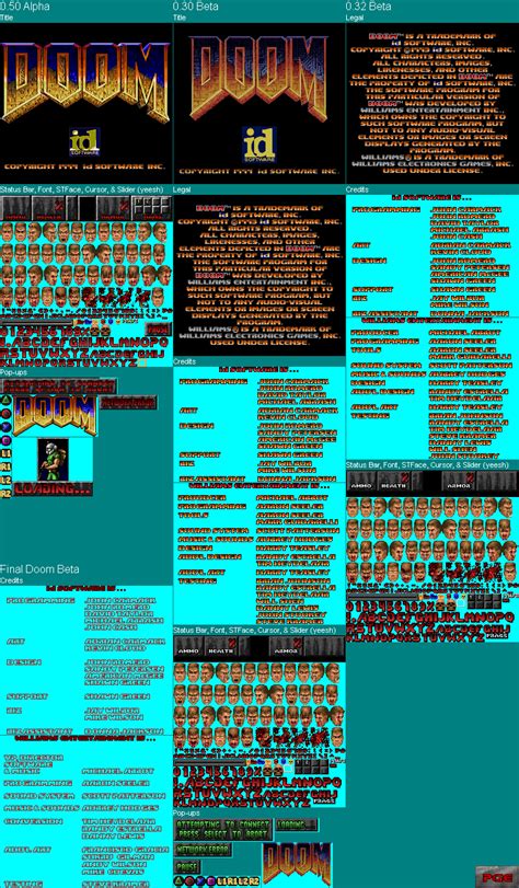 Screens Prototypes Doom Playstation The Spriters Resource