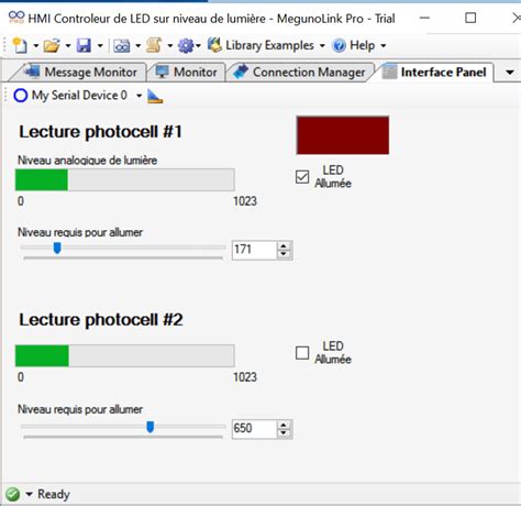 Simple Operator Interface For Arduino On Pc Hmi Scada