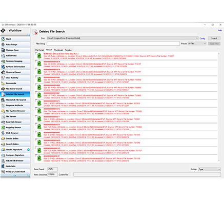 OSForensics Recover And Search Deleted Files Not In Recycle Bin