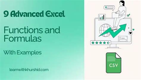 9 Advanced Excel Functions And Formulas Every Pro Should Master Learn With Khurshid