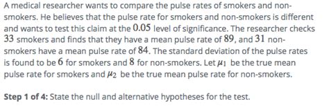 Solved Step Of State The Null And Alternative Chegg Com