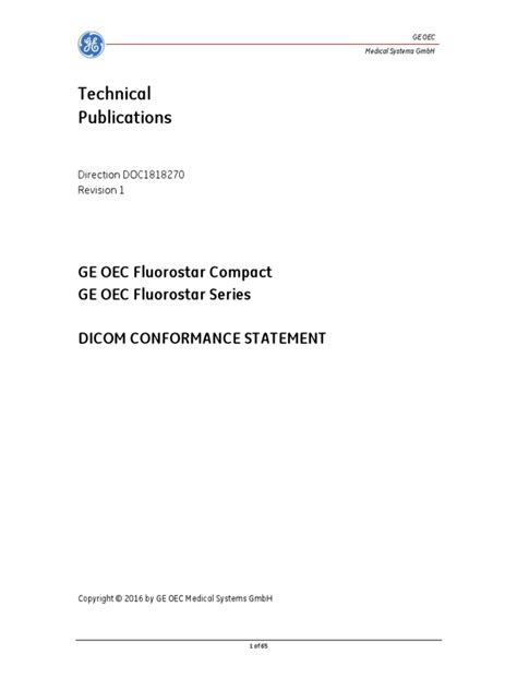 Dicom Conformance Statement Fluorostar Download Free Pdf Medical Imaging Computer Network