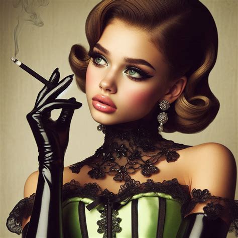 1890s Pvc Smoking Glam Haute Innocent Pouty By Abubblentime On Deviantart