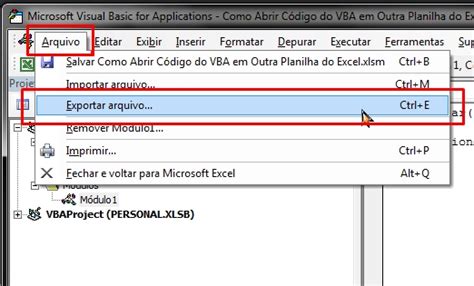 Como Abrir Código Do Vba Em Outra Planilha Do Excel