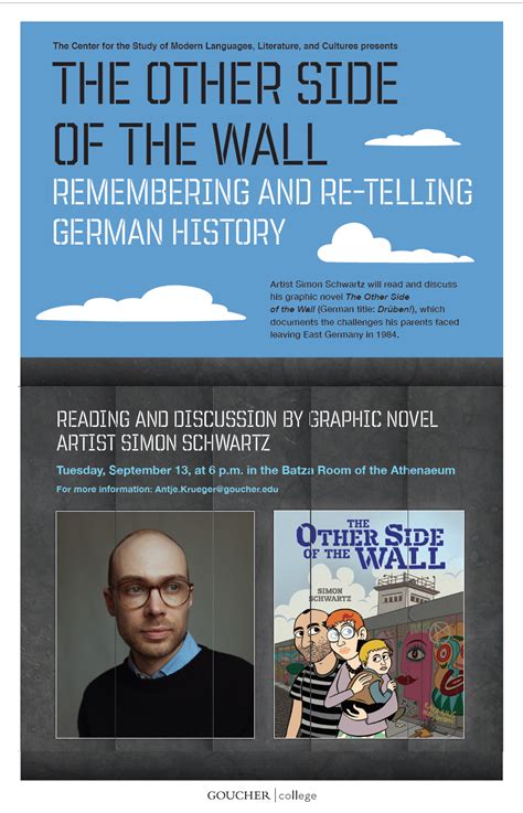 workshop and lecture by simon schwartz goucher college german department